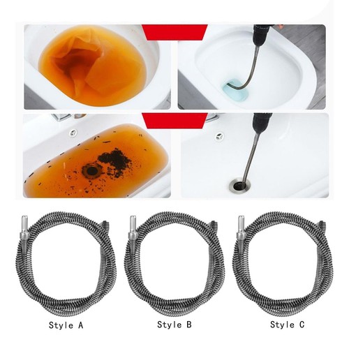 Drain Blockage Removal Tool, Spring Pipe Excavator Tool for | eBay