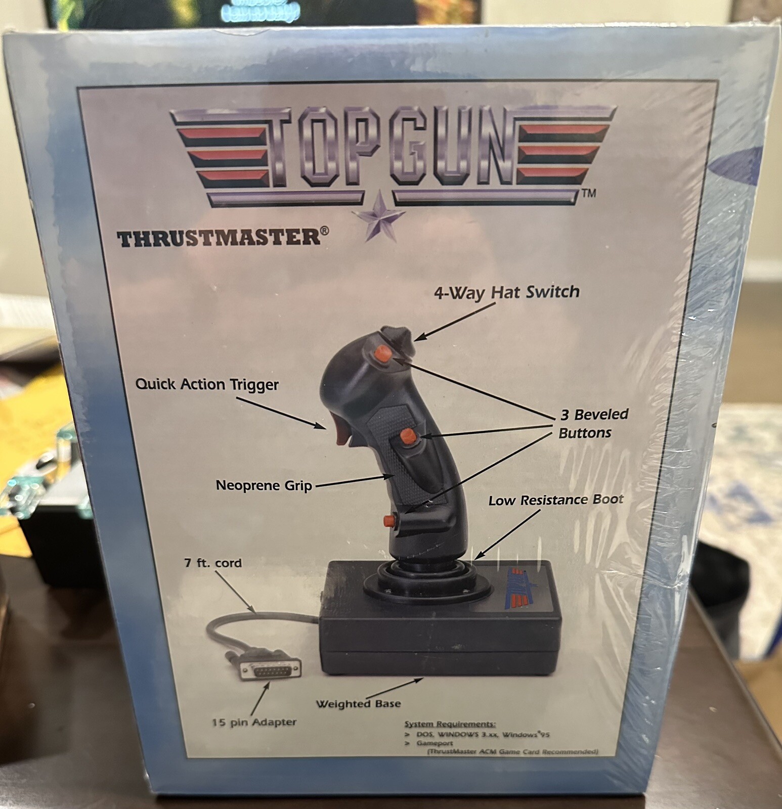 Vintage THRUSTMASTER Paramount Top Gun Flight Controller Joystick | eBay