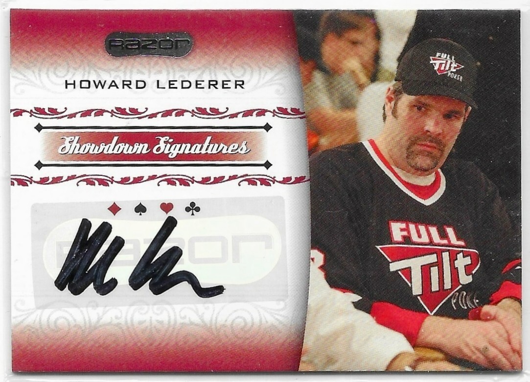 2007 Razor Poker Howard Lederer Autograph Card | eBay