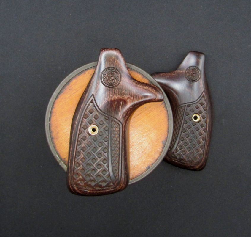 Smith & Wesson J-frame Rd Custom Walnut Altai Grips Basketweave/Mini ...