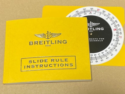 Breitling Slide Rule and Slide Rule Explanation Manual Vintage Japan | eBay