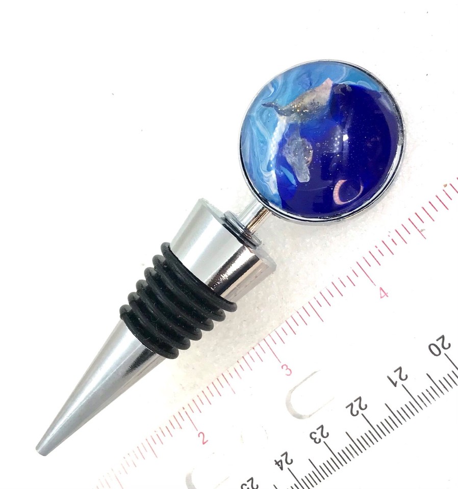 Handmade Hand painted Wine bottle stoppers unique gift ideas wearable ...