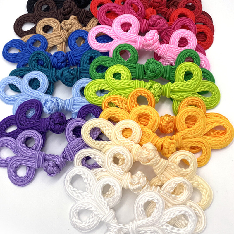 Frog Closure Buttons Vintage Fabric Frogs Closure Button 8" | Joyce