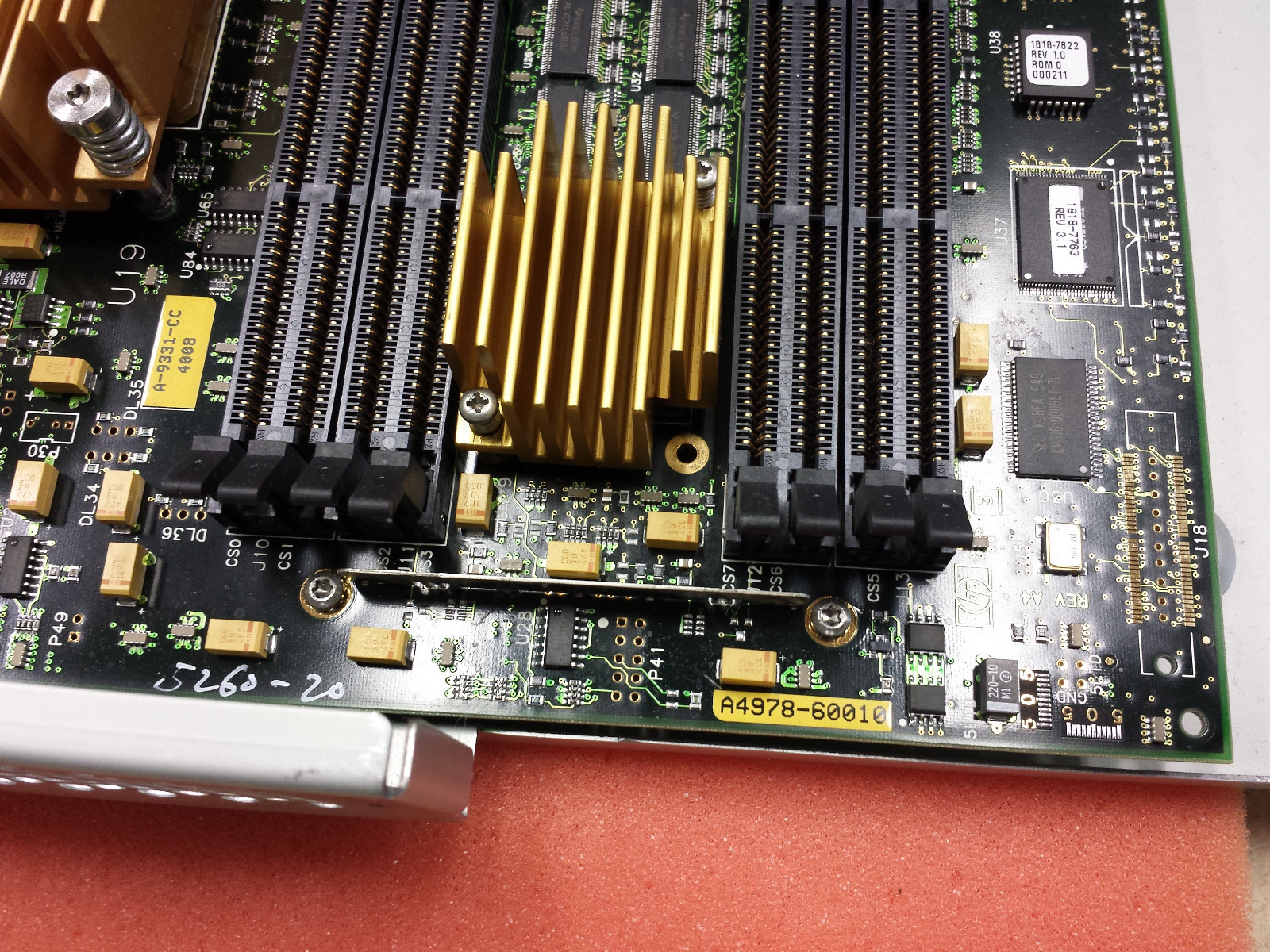 A4978-69010 HP J5000 System Board dual 440MHZ cpu Tested working A4978 ...