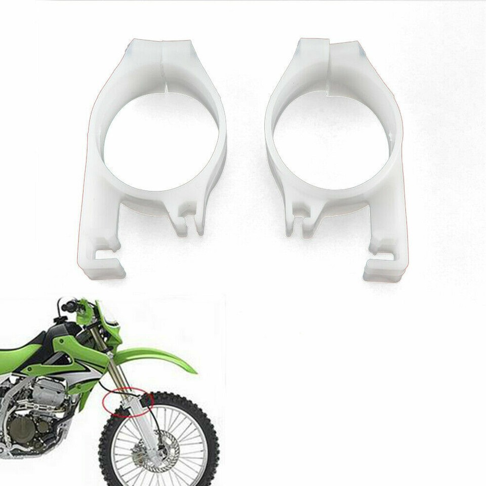 White Fork Mounting Clip Guide For Kawasaki KDX KLX 200 250 650R 650 ...