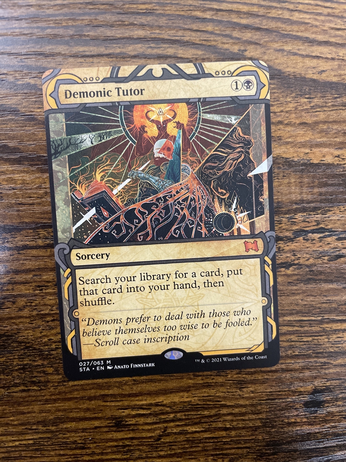 MTG Demonic Tutor Strixhaven: Mystical Archives 027/063 Regular Mythic ...