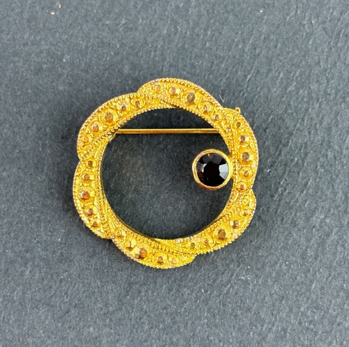 Vintage Gold Tone Reef with Gemstone Pin Brooch | eBay