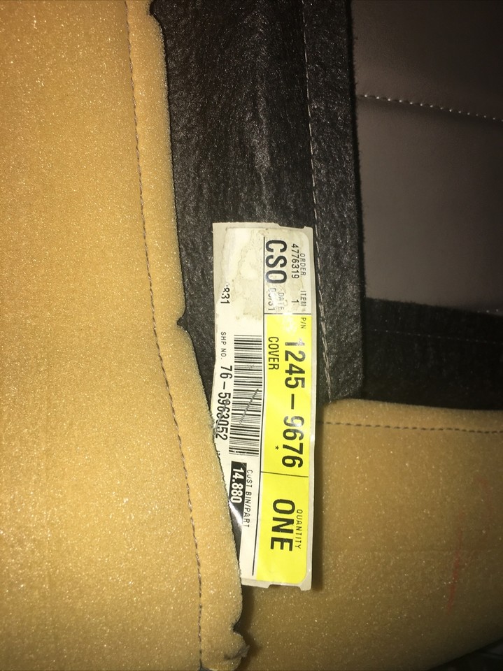 GM Part No.:12459676 COVER, Front Seat Cushion 00 Chev Venture Beige ...