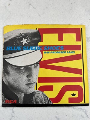 Elvis Presley “Blue Suede Shoes” BLUE Vinyl 45 RCA Records NM Condition ...