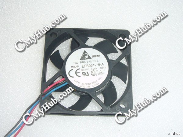 DELTA EFB0512HHA BZ43 DC12V 0.20A 5010 5CM 50mm 50x50x10mm 3pin Cooling ...