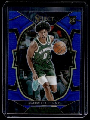 2022-23 Panini Select Retail MarJon Beauchamp Blue Prizm Concourse RC ...