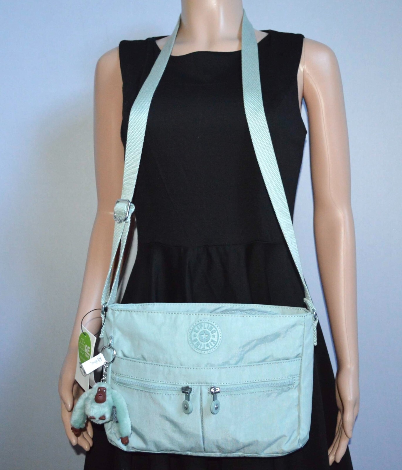 Kipling KI3389 New Angie Crossbody Bag Purse Serene Green | eBay