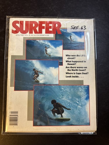 1980 Surfer Magazine • APR • 80s • BUTTONS KALUHIOKALANI • Excellent # ...