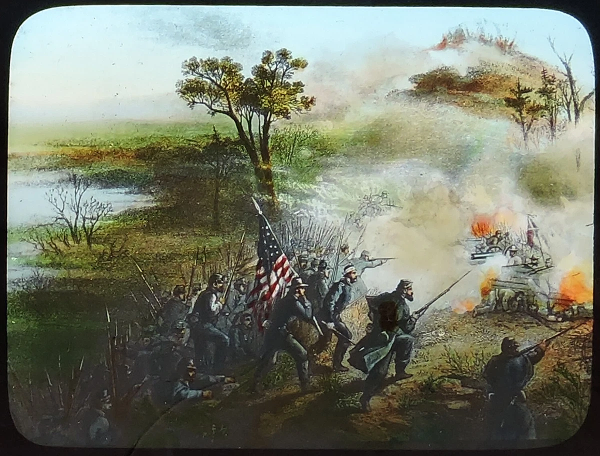 Civil War Battle Scene