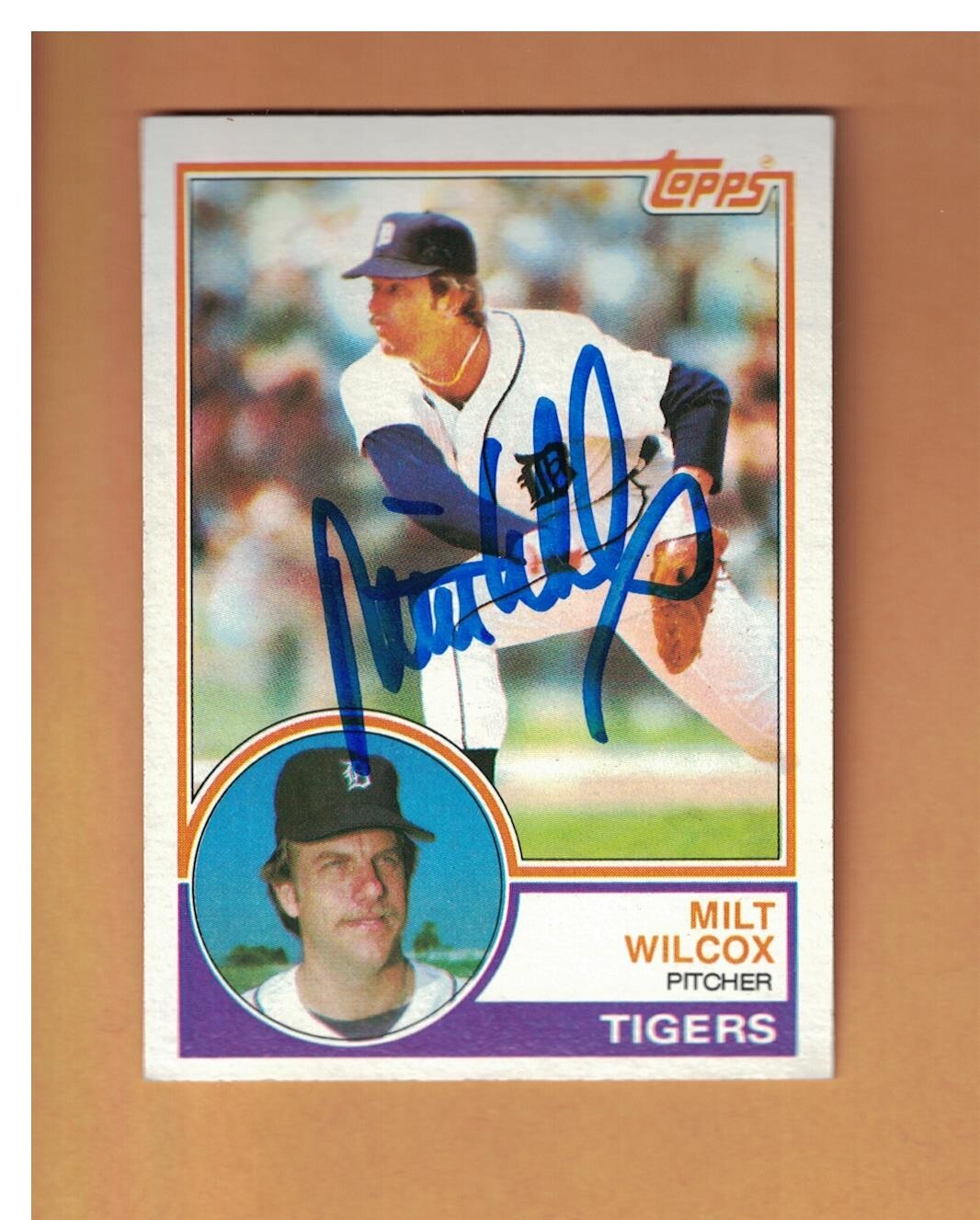 Milt Wilcox AUTOGRAPHED 1983 TOPPS BASEBALL CARD SIGNED DETROIT TIGERS ...