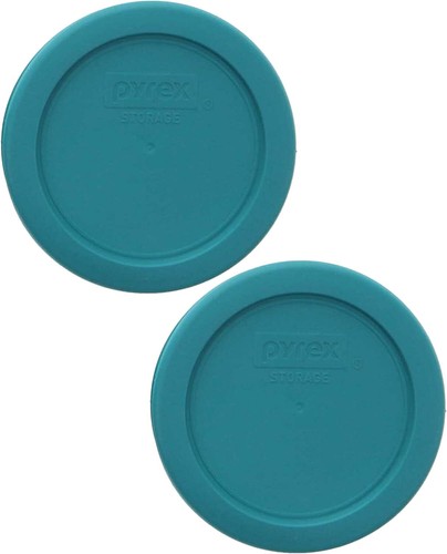 Pyrex 7202-PC 1-Cup Turquoise Round Plastic Food Storage Replacement ...