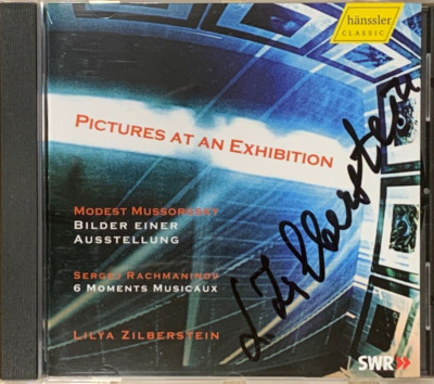 Signed LILYA ZILBERSTEIN Mussorgsky Pictures at an Exhibition Hänssler ...