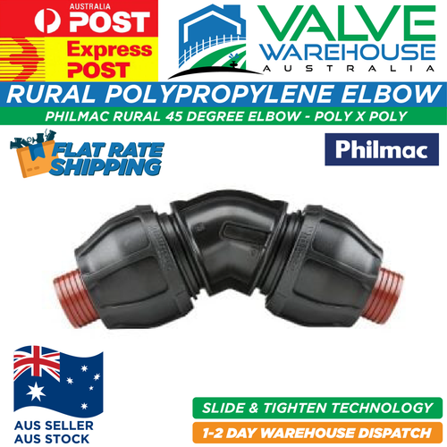 Philmac Rural Elbow 45 Degree – Poly | eBay
