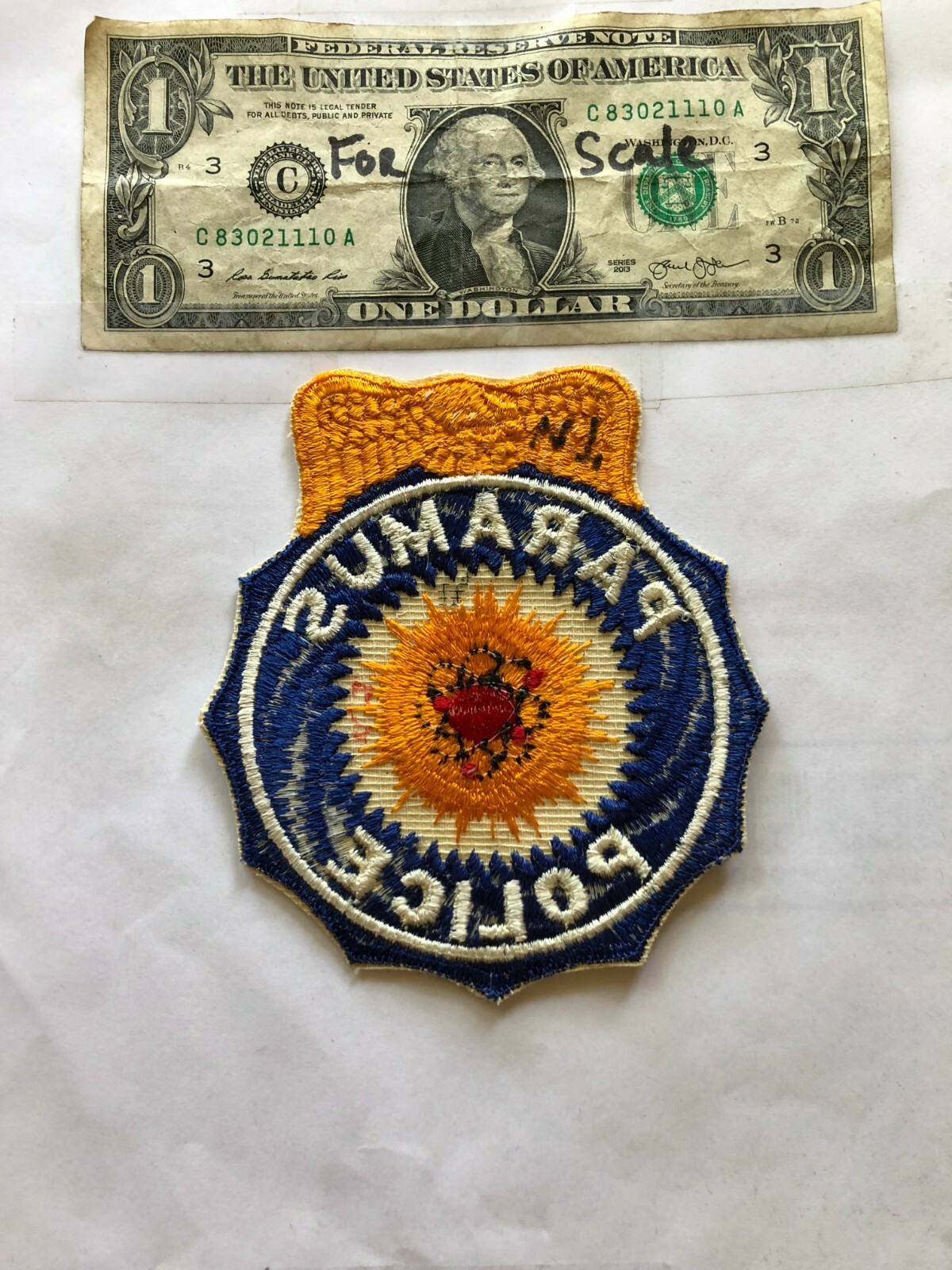 Paramus New Jersey Police Patch un-sewn Great Shape | eBay
