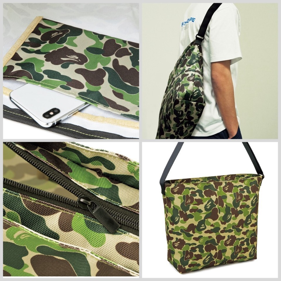 BRAND NEW- A BATHING APE BAPE CAMO SHOULDER BAG / CROSSBODY BAG | eBay