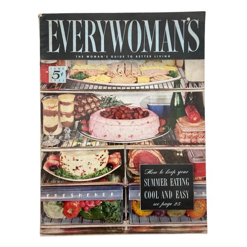 VTG Everywoman's Magazine June 1953 Summer Eating Cool and Easy No ...