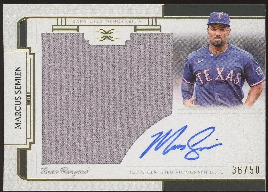 2024 Topps Definitive Collection - Autographed Relics Marcus Semien # ...