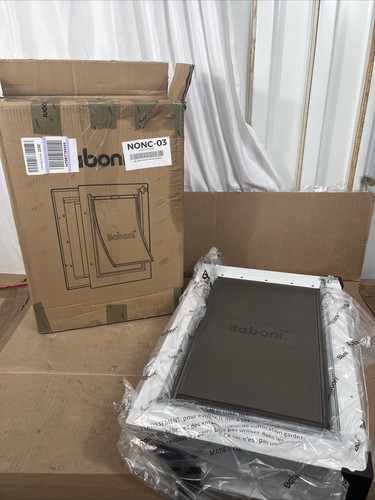 NEW - Baboni 3-Flap Pet Door for Wall,Steel Frame and Telescoping ...