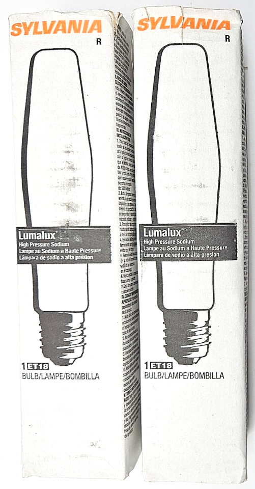 Sylvania Lumalux High Pressure Sodium Lamp Bulbs ET18 LU250/PLUSXL/ECO ...
