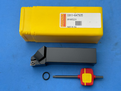 Sandvik THRU COOLANT turning lathe insert tool holder S911-647935 6M 0 ...