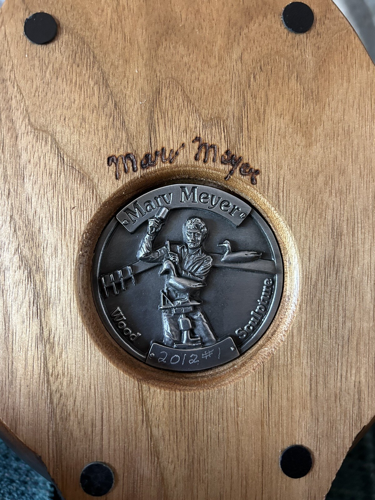 VERY RARE MARV MEYER CARVED DECOY! W/ MEDALLION! SIGNED! #1/1! | eBay