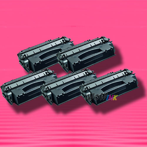 5 Non-OEM Alternative TONER for HP Q7553X 53X LaserJet P2015 P2015dn ...