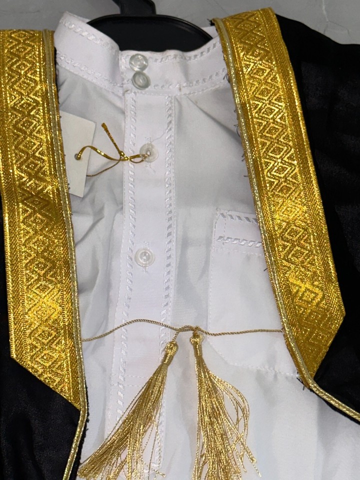 Ensemble bapteme fete tenue circoncision Saoudien bebe 1 ans 12 mois | eBay