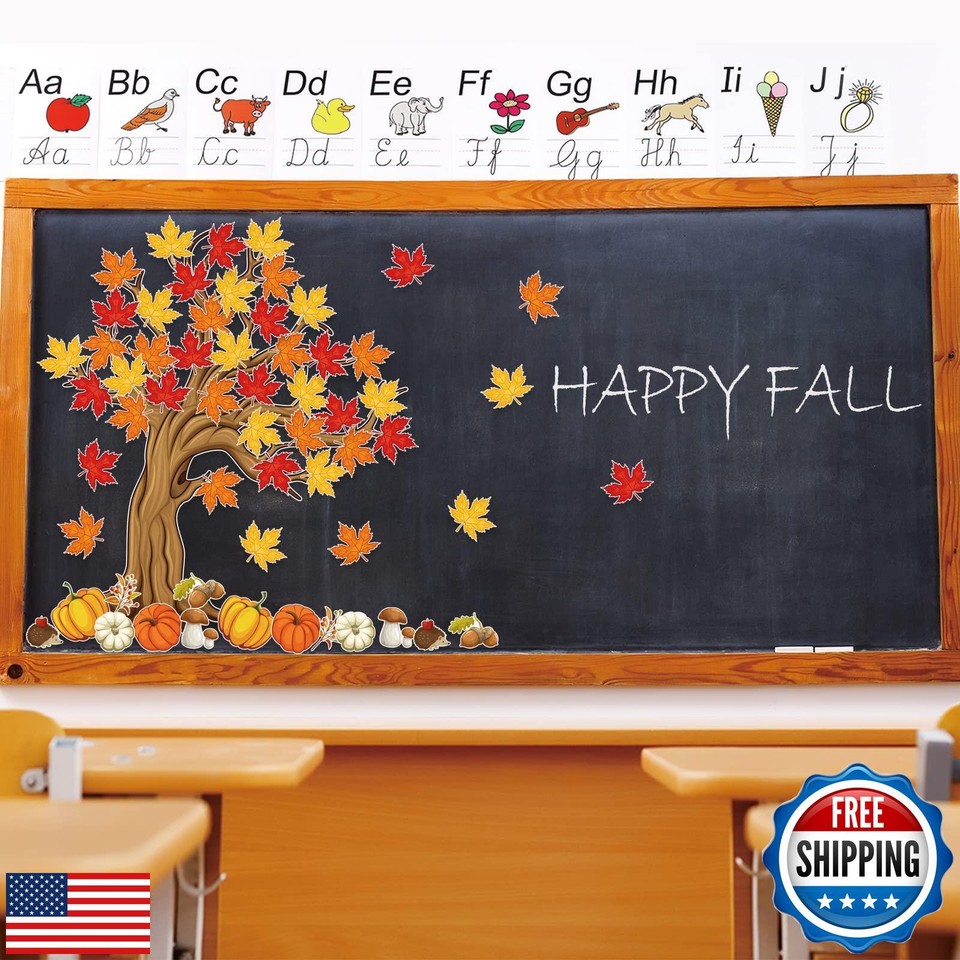 4Ft Big Tree Bulletin Board Set Spring Fall Summer Tree Bulletin Board ...