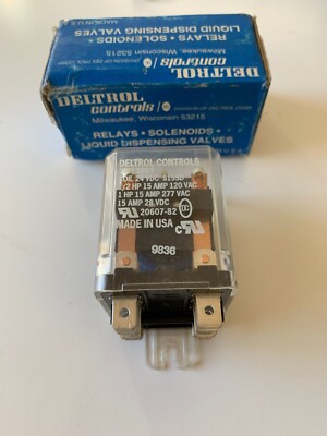 Deltrol Controls 20607-82 24VDC 15AMP General Purpose Relay NOS | eBay ...