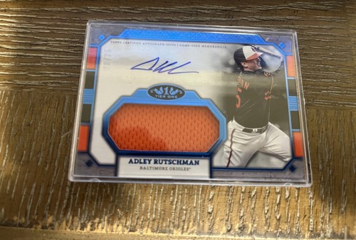 Adley Rutschman Topps Certified Jumbo autographed relic card | eBay