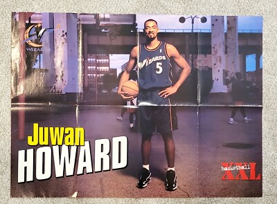 24" x 36" FORIEGN ISSUED POSTER JUWAN HOWARD WASHINGTON WIZARDS NBA NEW ...