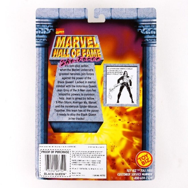 NEW 1996 Marvel Black Queen Hall of Fame She-Force Action Figure by Toy ...