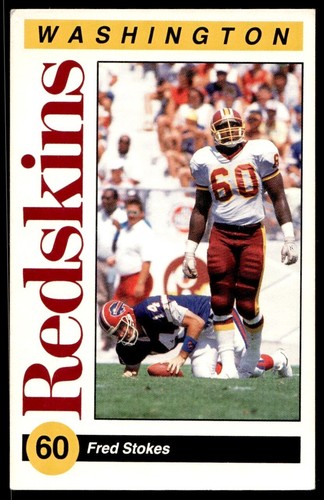 1991 Washington Redskins Police Fred Stokes G29 #14 | eBay