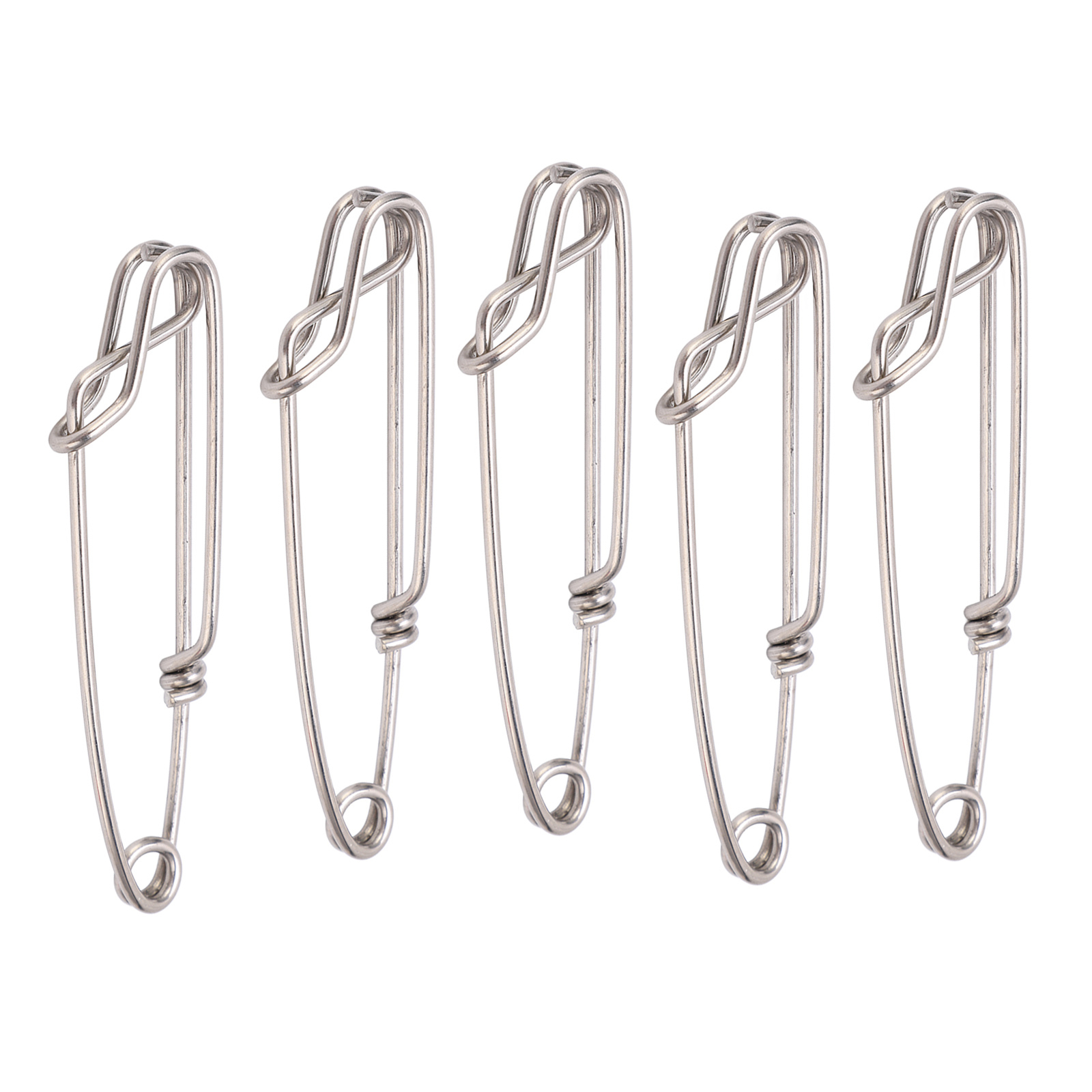 (2.0x80mm)5pcs/set Longline Snap Clip Corrosion Resistance Float Line ...