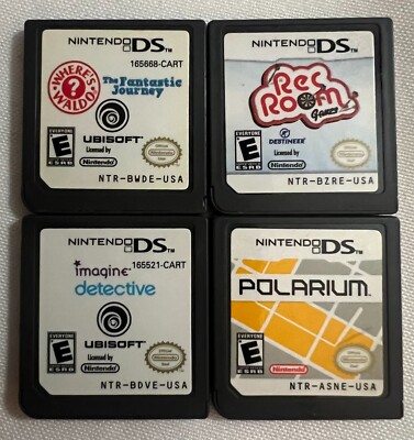 Lot (4) Nintendo DS Games, Rec Room, Where's Waldo, Imagine Detective ...