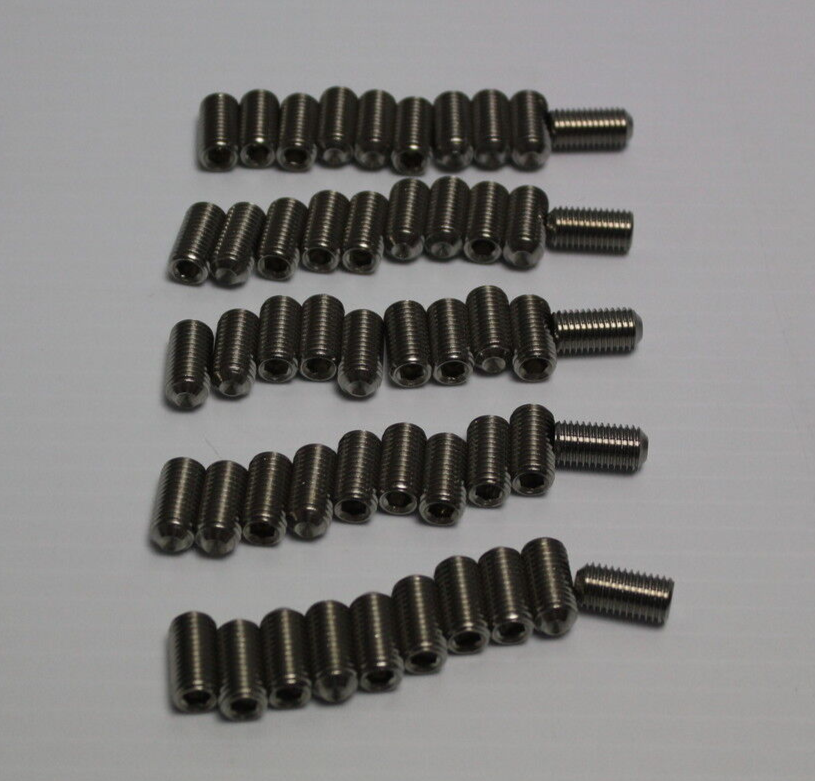 Lot of 47 - 5/16-24 x 5/8" 316 Stainless Steel Cup Point Set Screws New ...