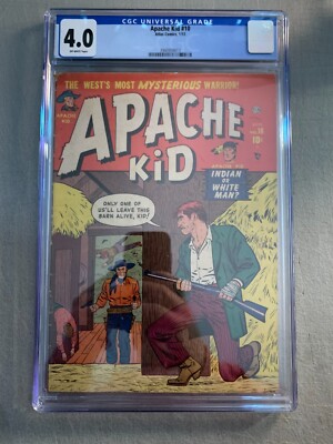 APACHE KID #4 1951 CGC 4.0 - MARVEL / ATLAS GOLDEN AGE | eBay
