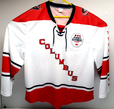 NHL Columbus Blue Jackets Jersey CBJ First Responders Night SGA SZ ...