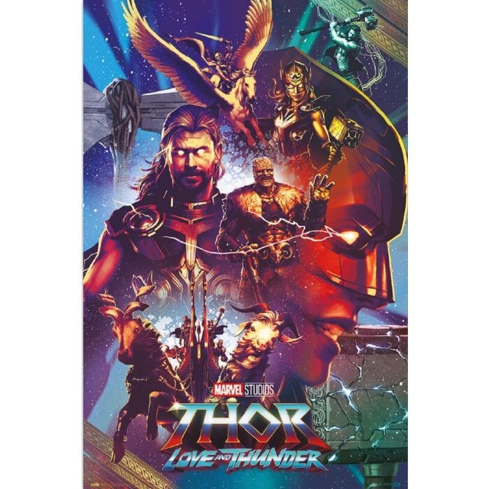2022 MARVEL THOR LOVE AND THUNDER MOVIE POSTER 24x36 NEW FREE SHIPPING ...