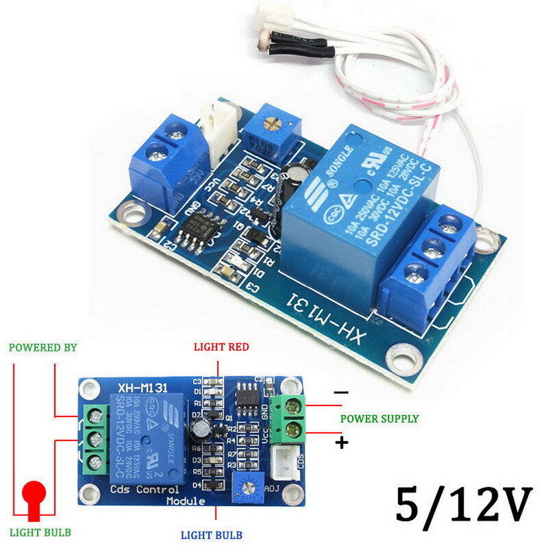 4 x Light Activated Relay Switch LDR Cars Caravans Shed Home Business ...