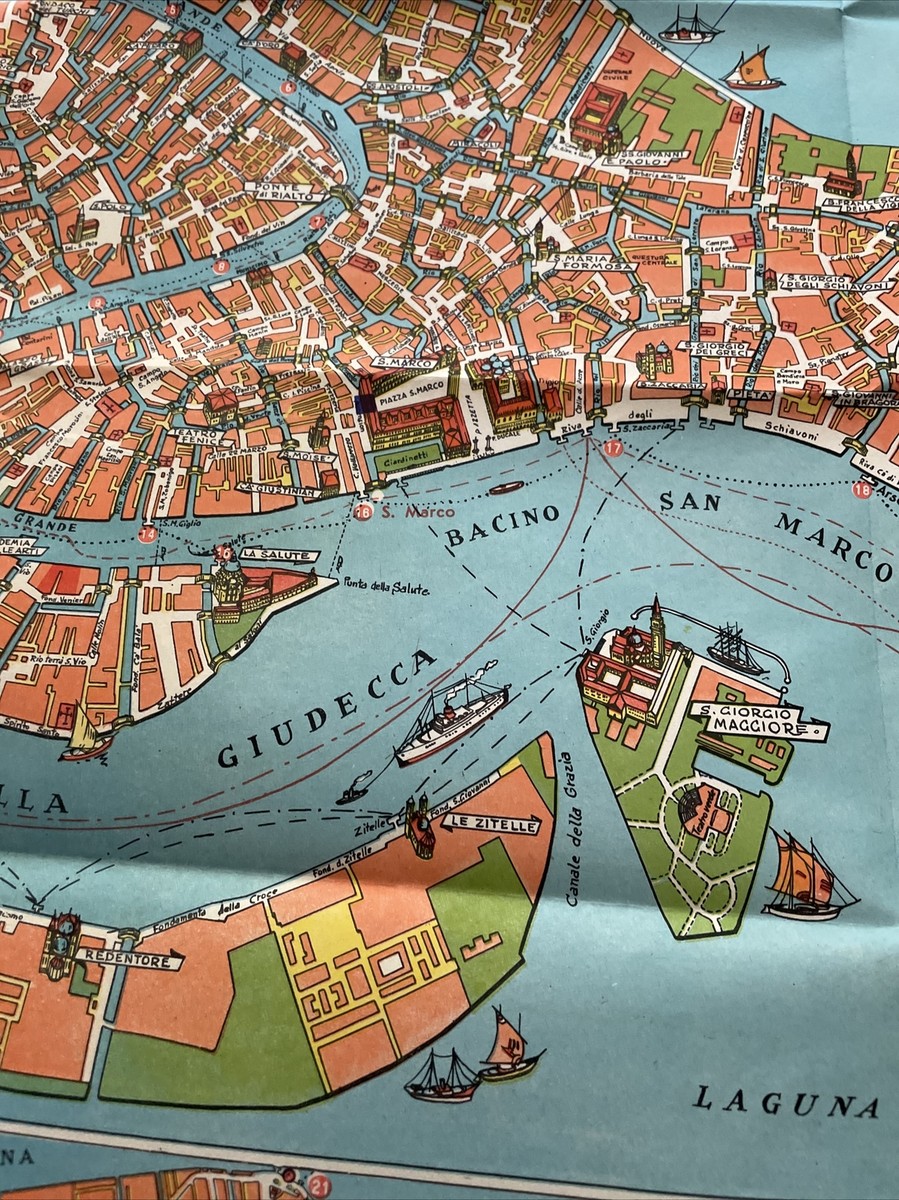Tourist Map Of Venice Italy