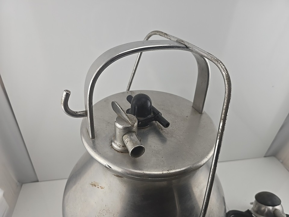 VTG DeLaval 042226 5 Gallon Stainless Cow Milking Machine Can Bucket W ...