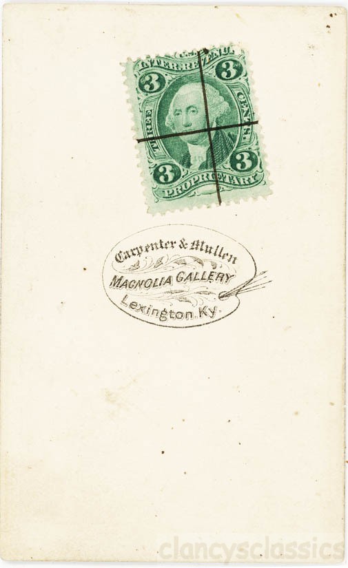 1865 Distinguised Lexington Kentucky Carpenter & Mullen Magnolia TAx ...