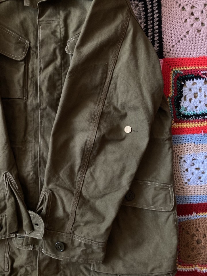 Vintage 60s Danish Army M58 HBT Cotton Field Jacket | eBay
