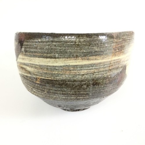 Karatsu Ware Brushwork Tea Bowl Aoba Taiyo Matcha Chawan | eBay
